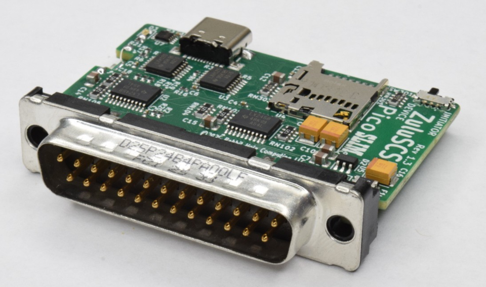 ZuluSCSI Pico Slim 1.3 External SCSI SD Disk Emulator DB25 WiFi ...