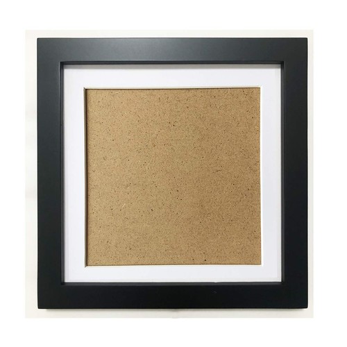 5x5 Picture Frames with 4x4 Opening Mat. 5x5 Black Square Photo Frame ...