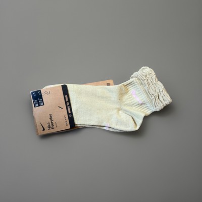 Nike Ruffle Shuffle Ankle Socks: TAN/PINK: NEW WITH TAGS: SIZE MEDIUM ...