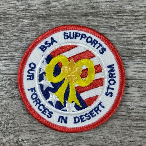 Boy Scout Patch BSA Supports Our Forces in Desert Storm | eBay