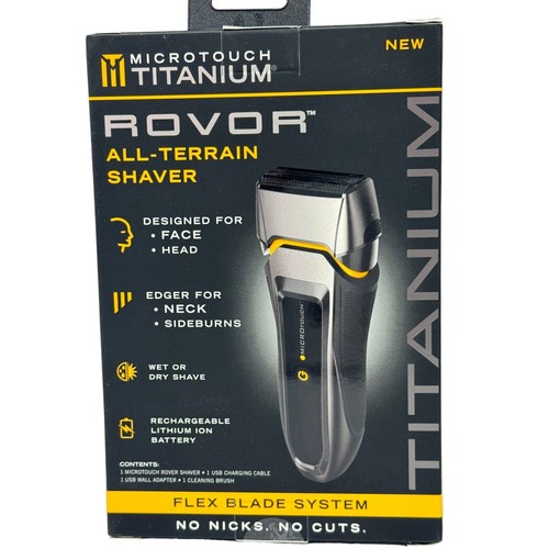 Micro Touch Titanium Rovor, Black Electric Shaver Rechargeable | eBay