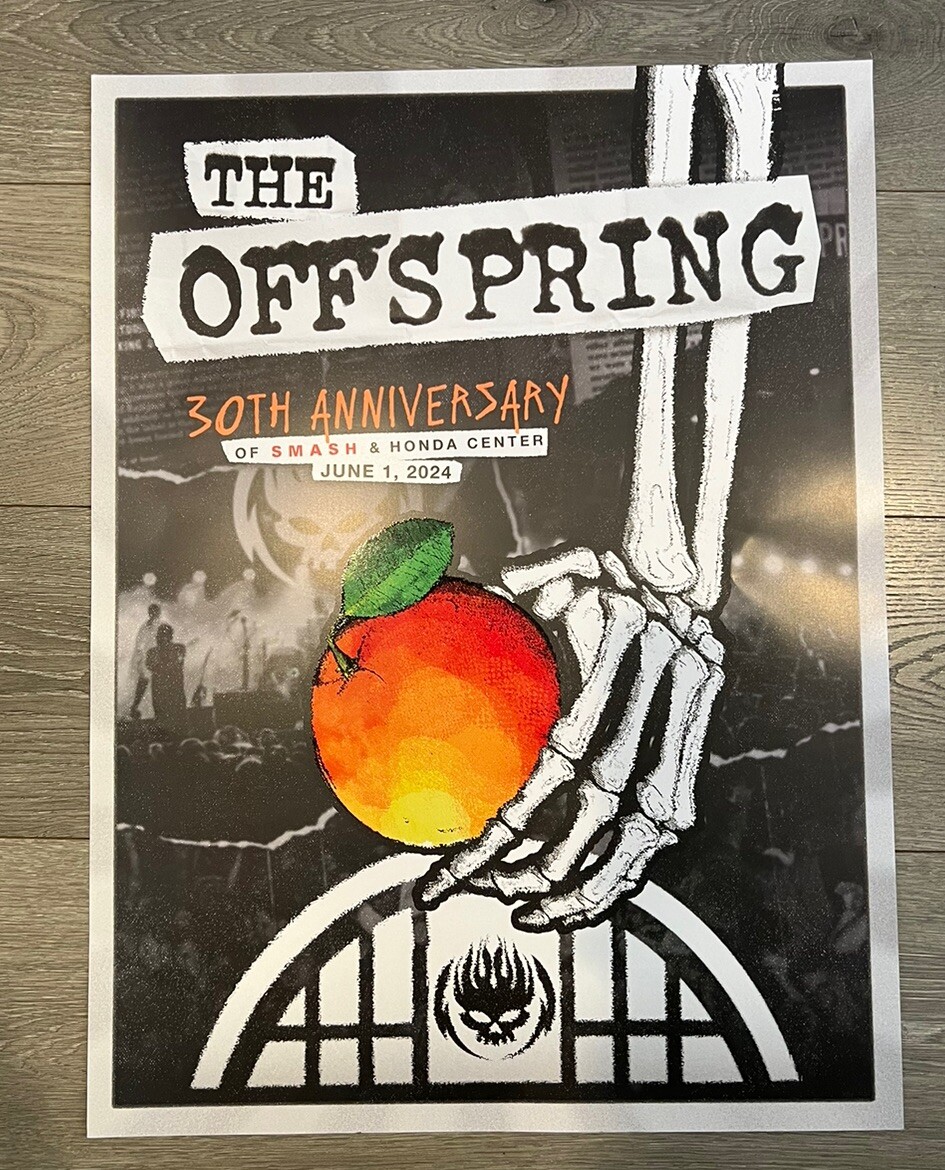 The Offspring Smash Poster The Offspring 'Smash' Skeleton Design