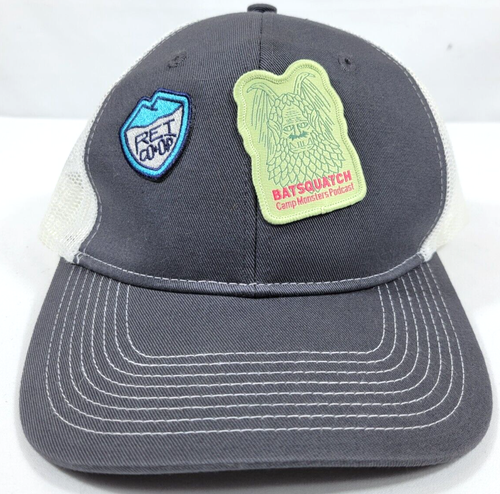 Port Authority REI Co-Op and Baysquatch Patches Gray Snapback Mesh ...