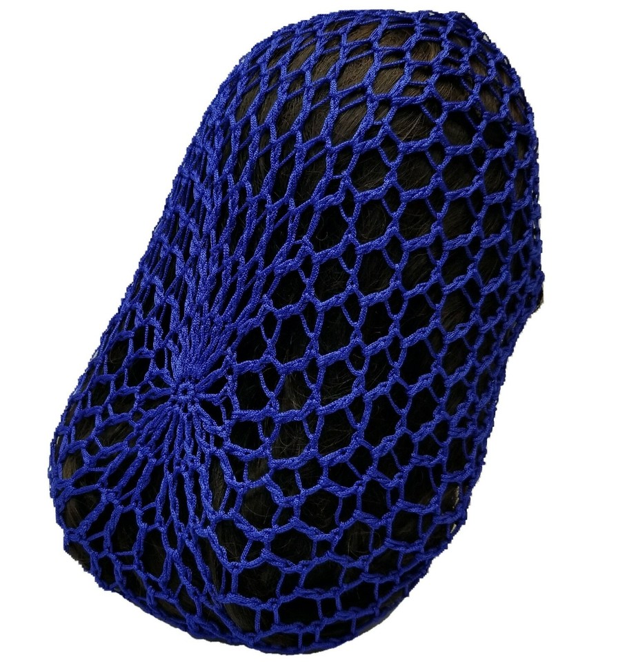 Blue Fishnet Hair Net Hairnet Slouchy Cover Cap Hat Rasta Dreadlocks ...