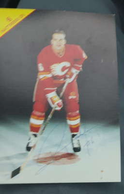 RIC NATTRESS SIGNED CALGARY FLAMES POSTCARD signed in ball point pen | eBay
