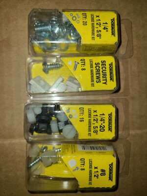 Licence plate screws assorted Dorman 50 blister packs per box | eBay