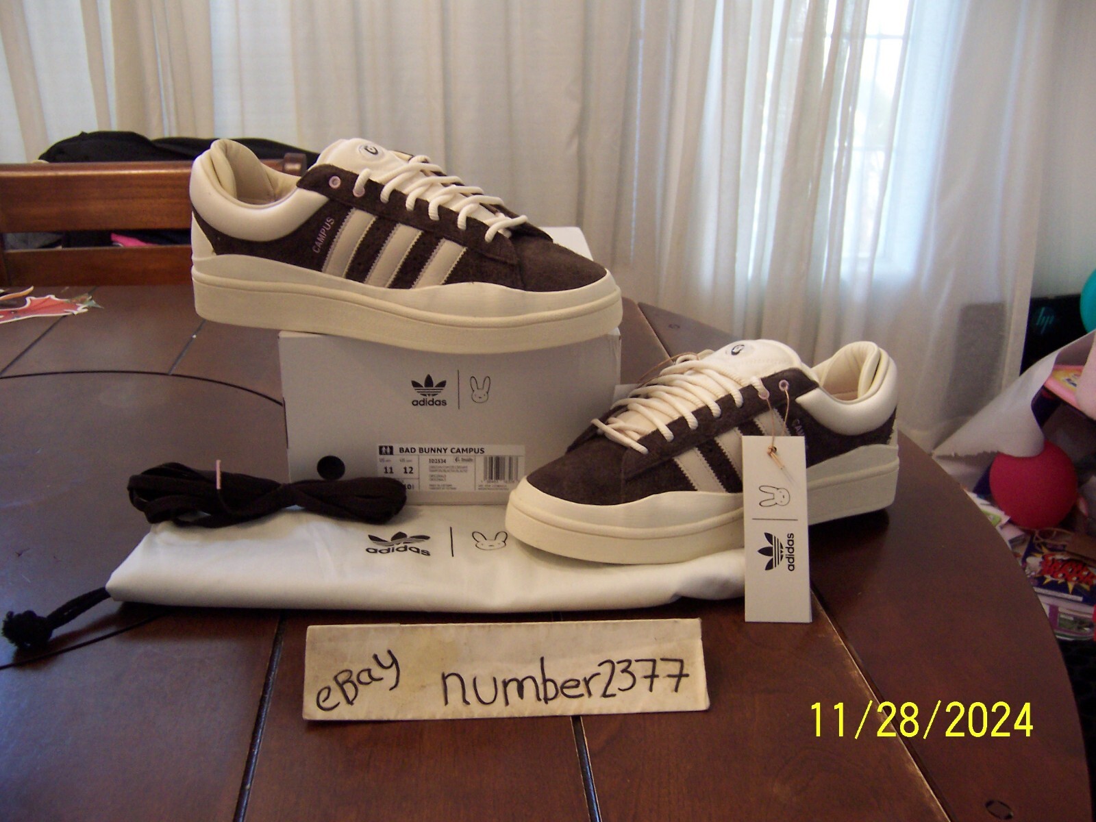 NEW Adidas Campus x Bad Bunny Dark Brown ID2534 US Men size 11