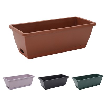 5 x Trough Plant Pot Long Plastic Planter Outdoor Garden Window Herb ...