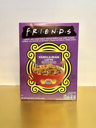 〽️ New FRIENDS Vanilla Bean Latte Central Perk Corn Flakes Cereal Box ...