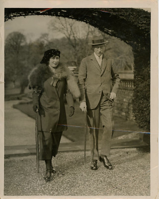 Lord Lascelles et la Princesse Mary Vintage silver print,Mary du ...