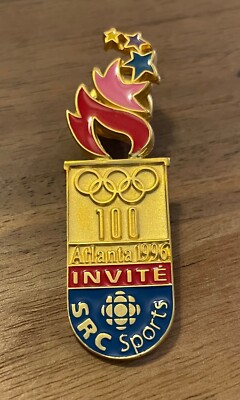 Atlanta 1996 SRC Canada Sports Invite Guest Olympic Media Pin | eBay