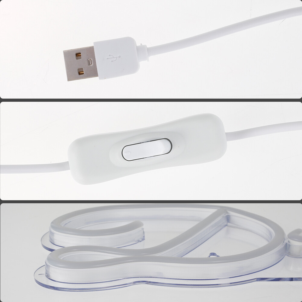 Dream LED Neon Sign Letters Light USB or Battery Power Bar Pub Bedroom ...