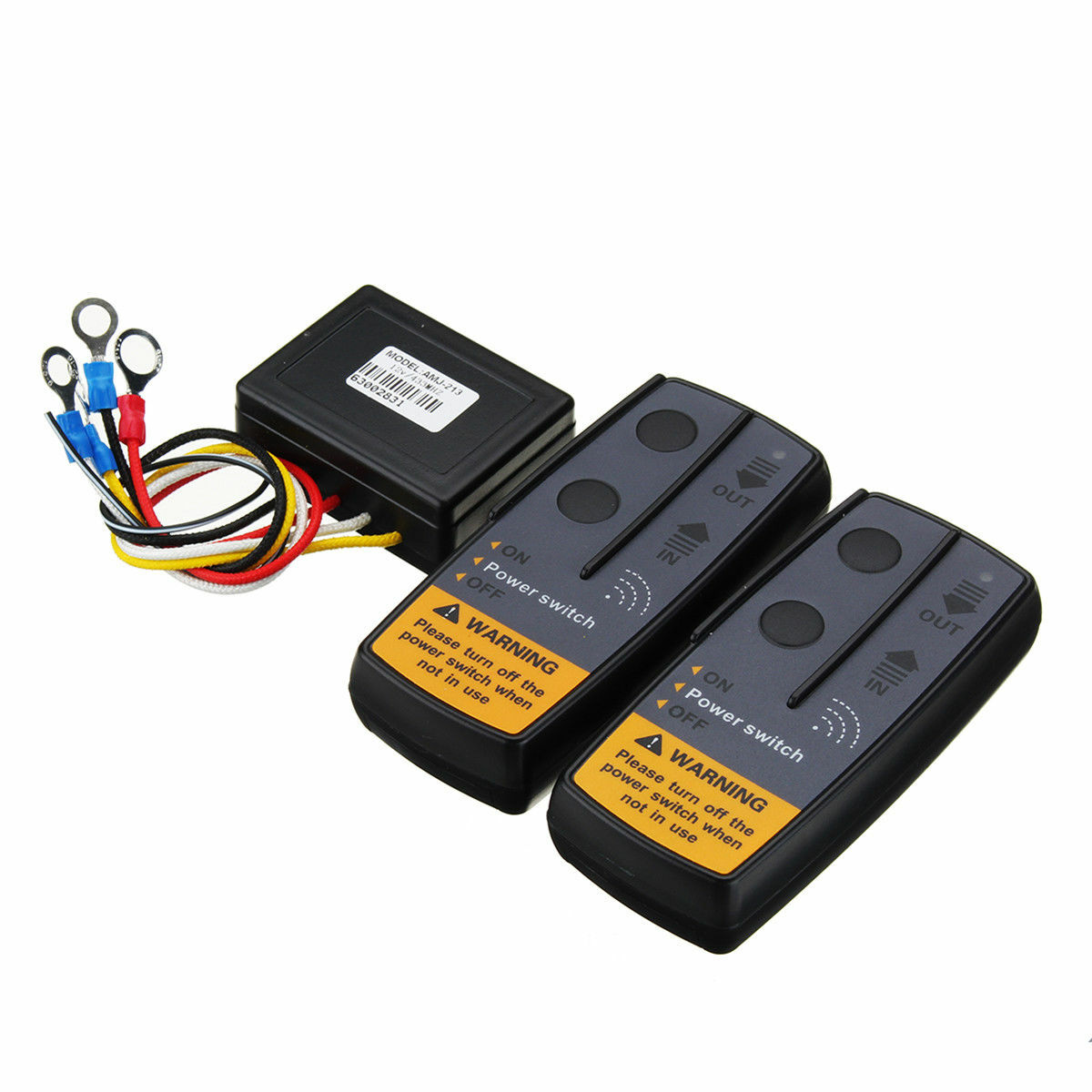 100ft 12-24V Wireless Winches Remote Control Recovery Kit Twin Handset ...