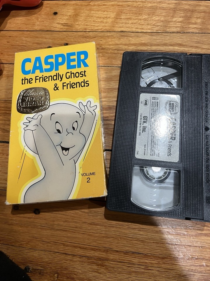 Casper the Friendly Ghost 1987 VHS Castle Cartoons Vintage Kids ...