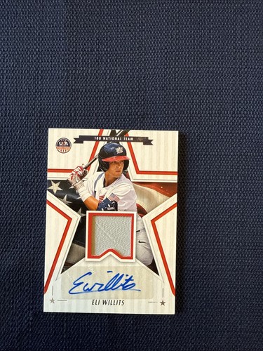 2025 Panini Stars & Stripes - Eli Willits - 18U Auto Patch #SSM-EW #1 ...