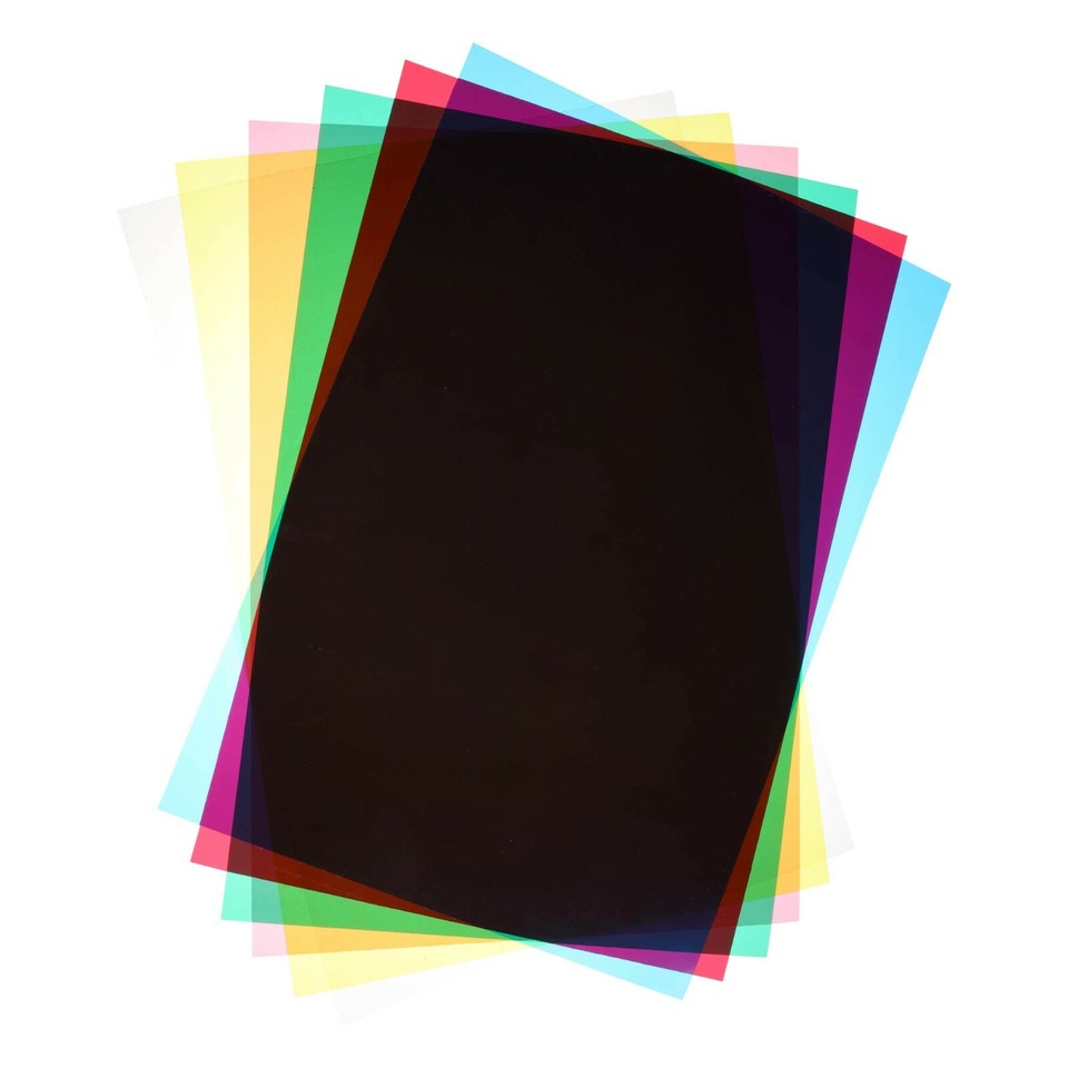 Coloured A3 Acetate Sheets Transparent Gel Clear OHP Craft Plastic ...
