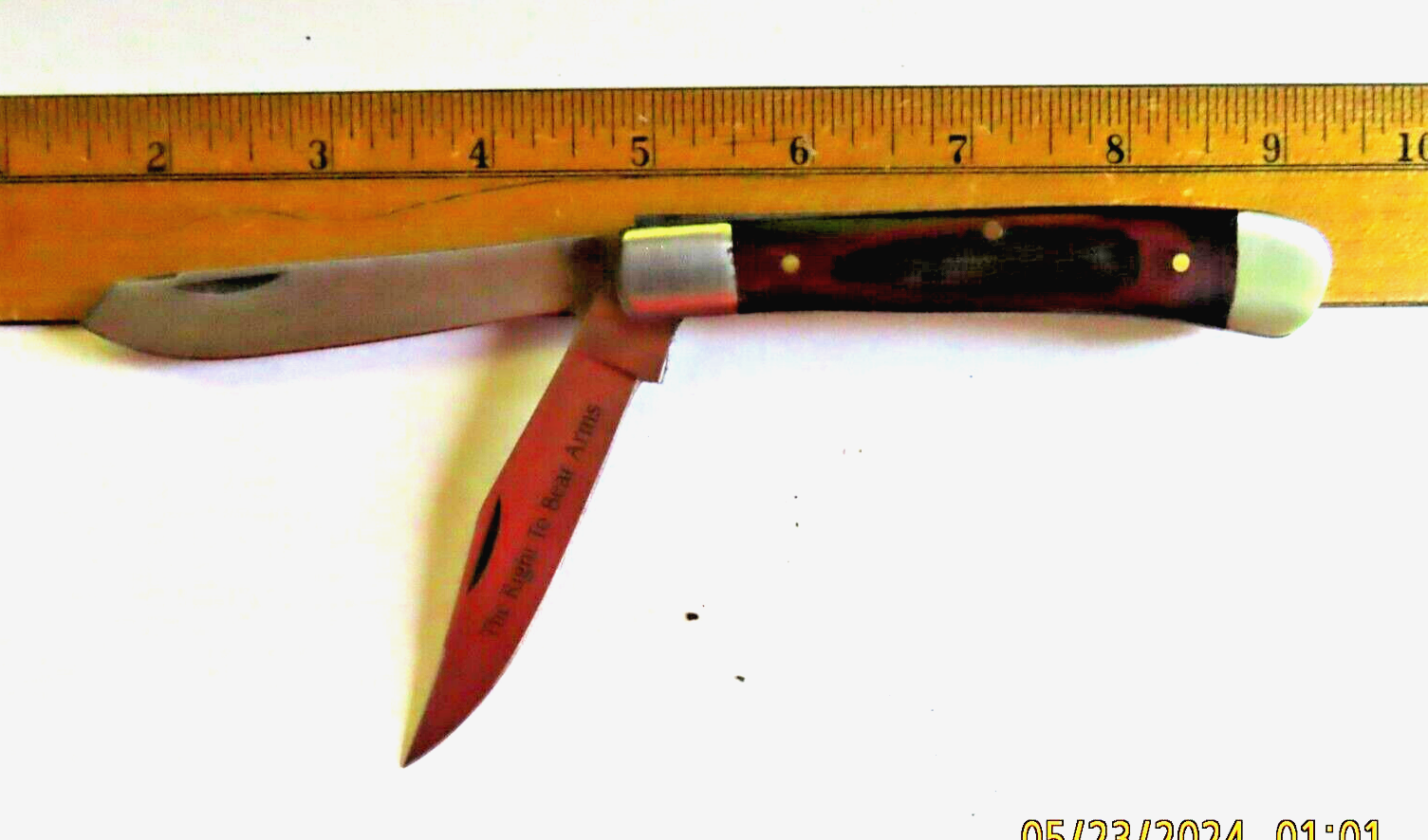 2 - Blade Pocket Knife -Wood Handles-Stainless steel Blades NEW | eBay