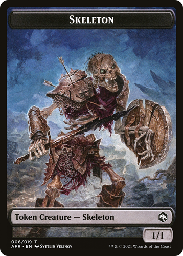 SKELETON TOKEN // LOST MINE OF PHANDELVER x4 mtg Forgotten Realms | eBay