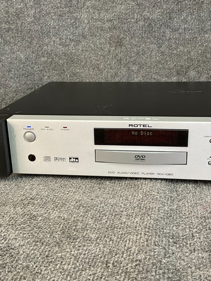 Rotel RDV-1060 Player 🎶 DVD-A CD Dolby Digital DTS – No Remote – Tested ...