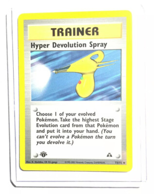 HYPER DEVOLUTION SPRAY - 1st Ed Neo Discovery - 73/75 - Trainer ...