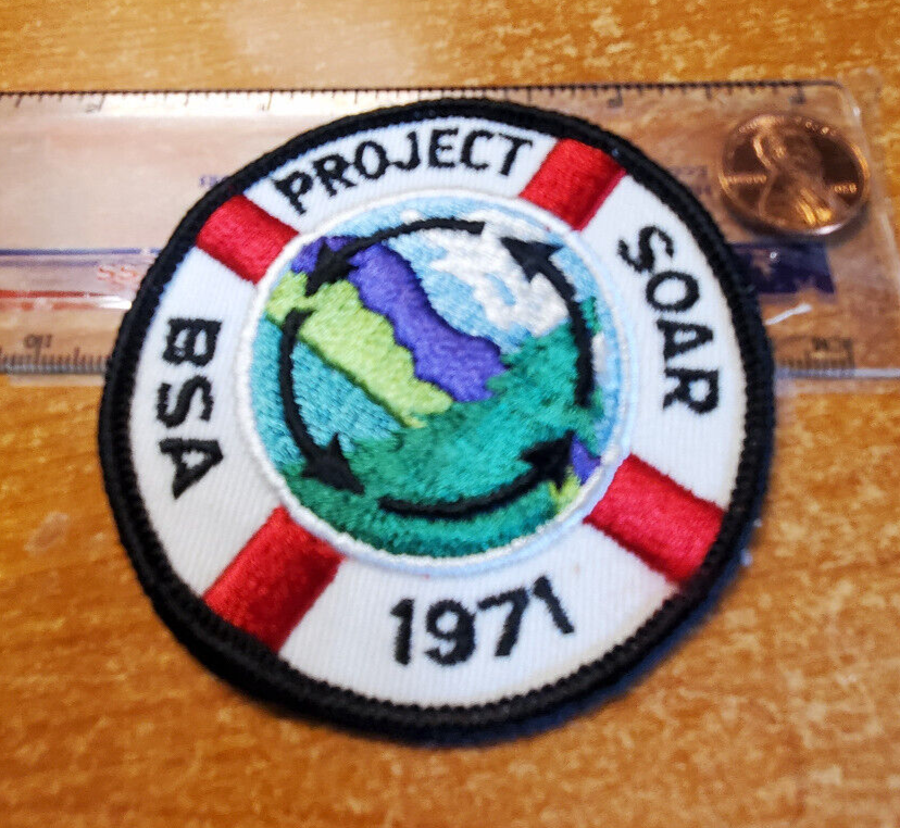 Boy Scouts of America - Project SOAR 1971, 3" round POCKET PATCH {ww ...