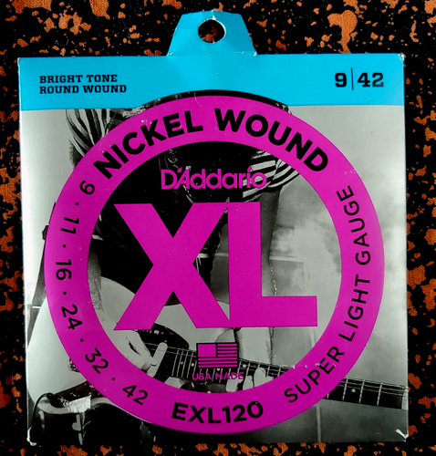 EXL120 Super Electric Guitar Strings 09-42 Super Light D'Addario ...