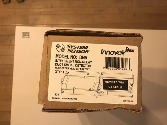 System Sensor Innovair DNR Intelligent Non Relay Duct Smoke Detector ...