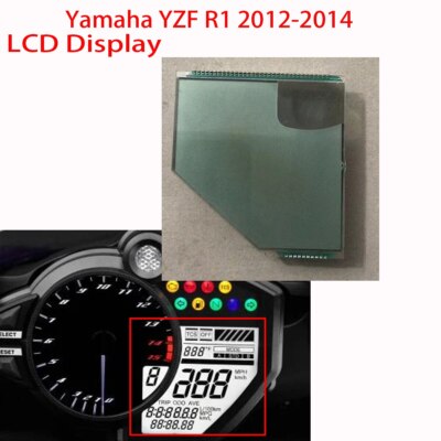 LCD Display For Yamaha YZF R1 2012-2014 Speedometer Instrument Screen ...