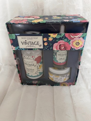 New Body Collection Vintage England Wild Flowers Lotion Bath Oil ...