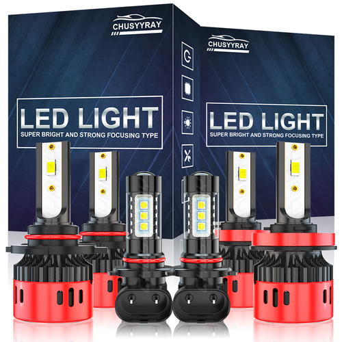 For Toyota 4Runner 2006-2008 2009 LED Headlight High Low Beam + Fog ...