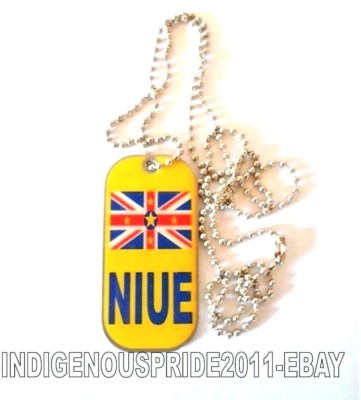 Niue Flag Military Tag Unisex necklace.Hurry before we sell out! Great ...
