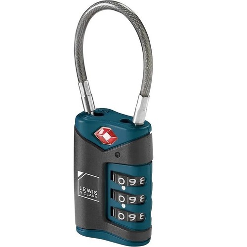 Lewis N Clark TSA Cable Lock Luggage Combination Lock - Choose Color | eBay