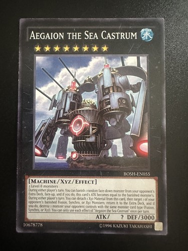 Aegaion The Sea Castrum BOSH-EN055 Yu-Gi-Oh! Card Unlimited | eBay