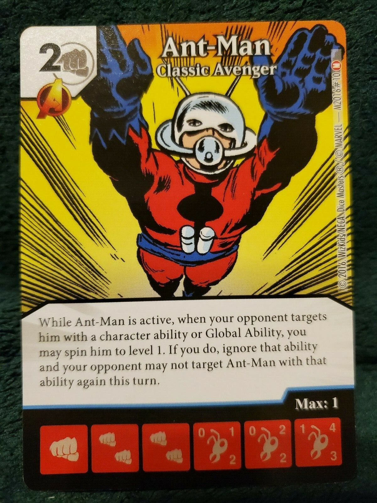 Ant Man Classic Avenger Dice Masters Promo Card NO DIE WizKids Marvel ...