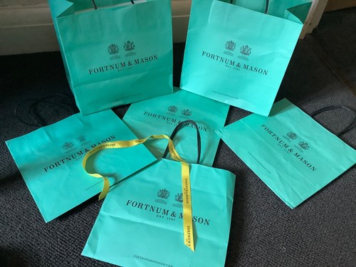 Fortnum & Mason Paper Carrier Bags x 6 & Ribbon 🎁 | eBay UK