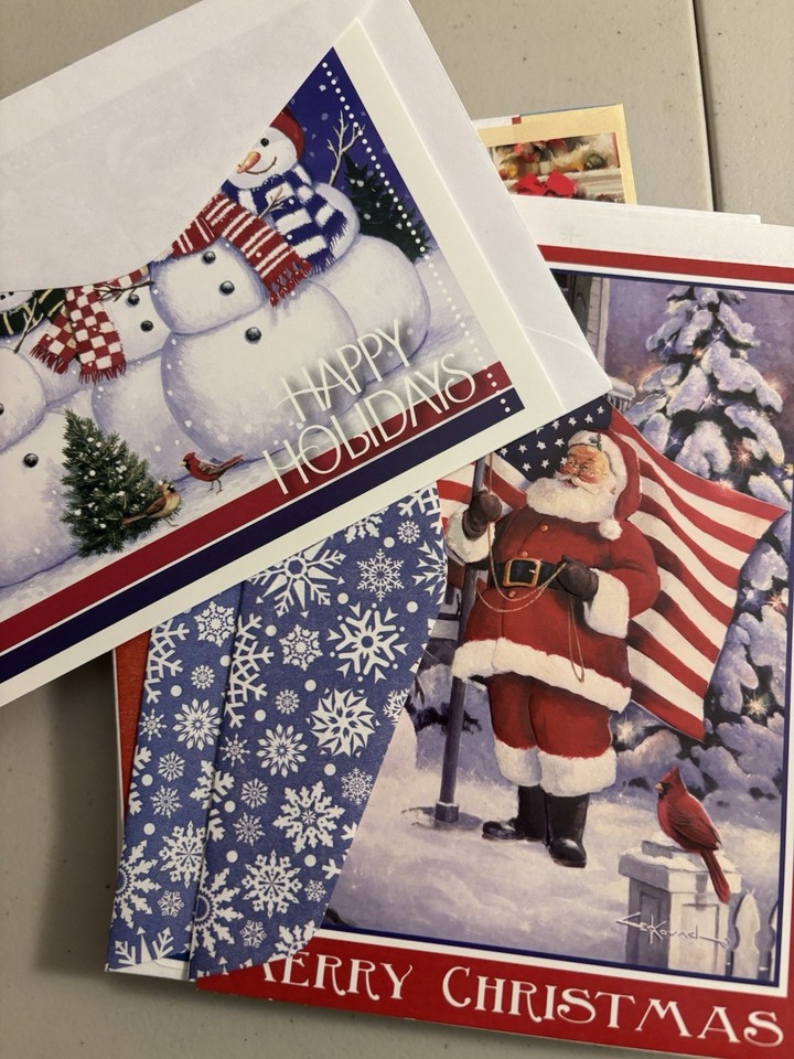 Vintage Christmas Card LOT Over 130 W/ Envelopes Various Brands ...