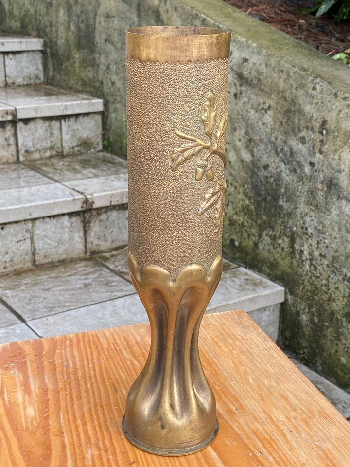 Trench Art/75 mm Shell made/Squirell thematic /Original | eBay