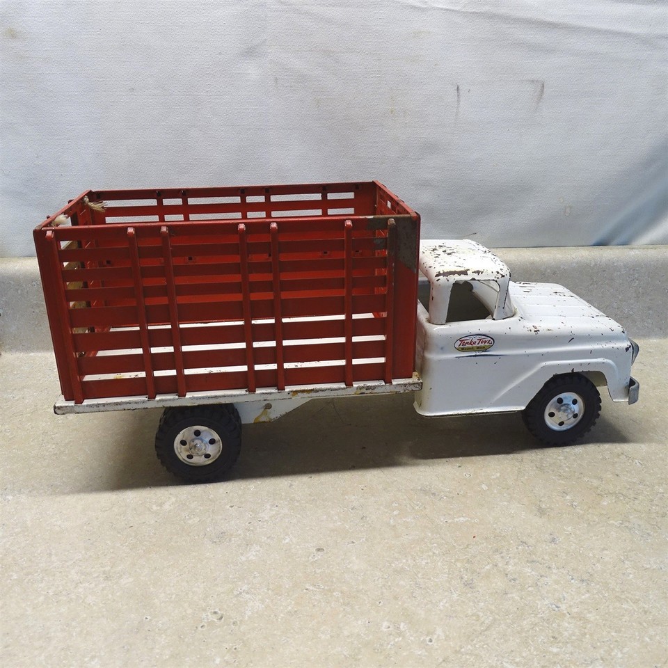 Vintage Tonka High Stake Rack Truck, Pressed Steel, Farms, 1958 | eBay