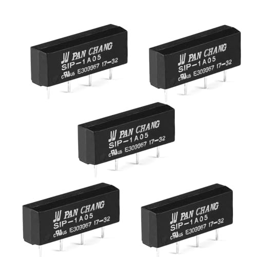 5PCS SIP-1A05 Reed Switch Relay 5V SIP-1A05 Reed Relay Switch 4 Pins DC ...