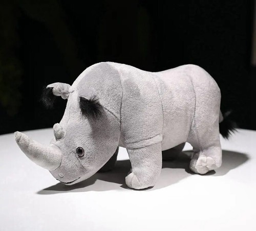 Gray Rhinoceros 14 Inch Stuffed Animal Plush Toys Toddler Doll Kids ...