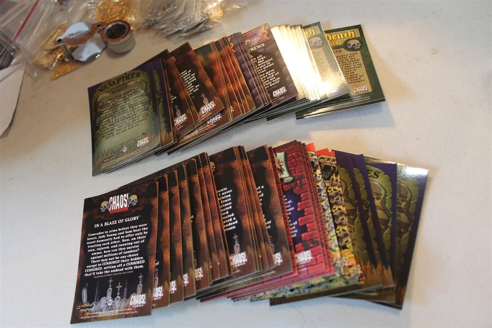 CAST OF CHAOS ALL CHROMIUM COMICS CARD SET OF 90 1997 KROME | eBay