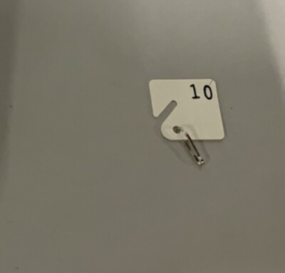 181 Numbered Slotted Key Tags | eBay