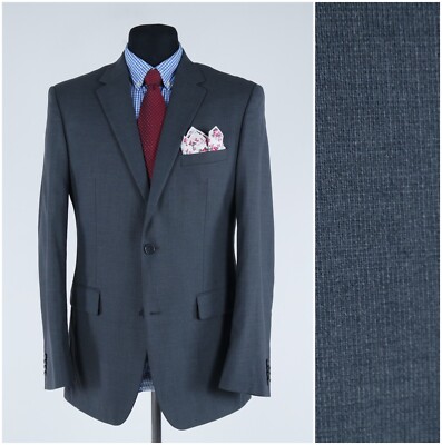 Mens Italian Sport Coat 40R US Size CITTA DI MILANO Grey Wool Blazer ...
