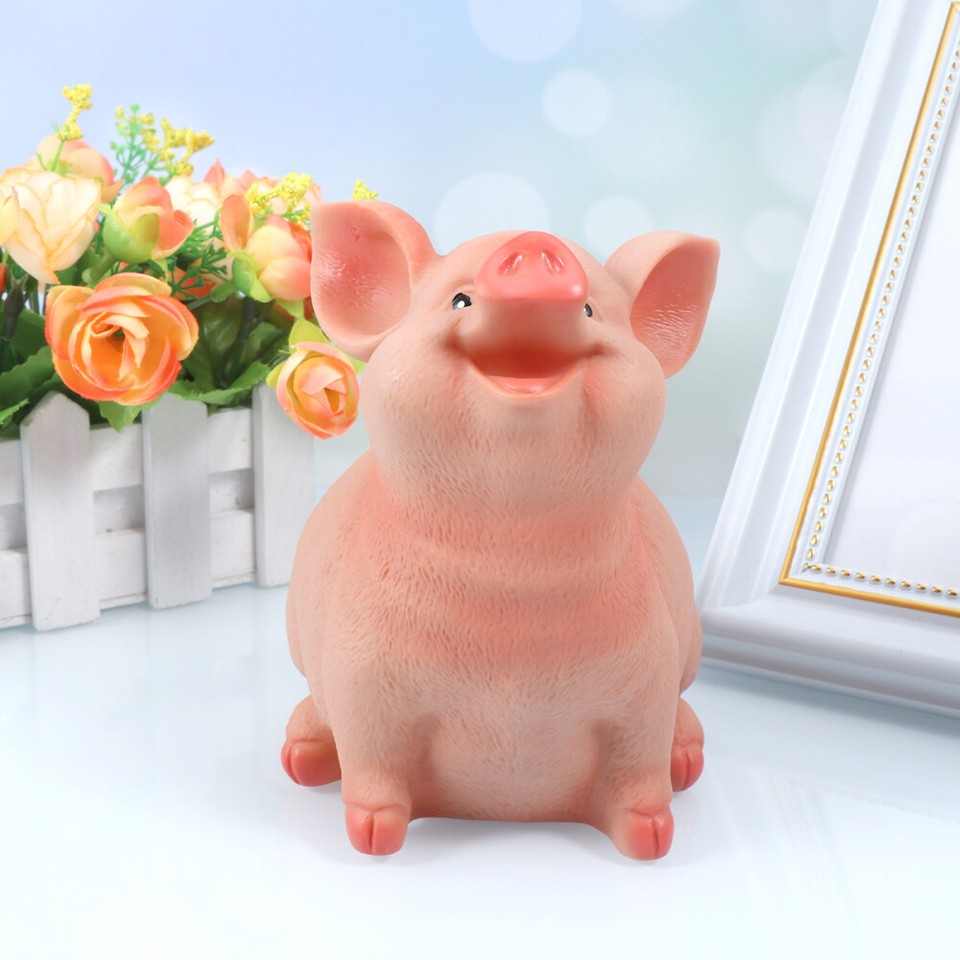 Pig Coin Bank Kids Piggy Bank Pig Saving Bank Pig Money Pot Saving Pot ...