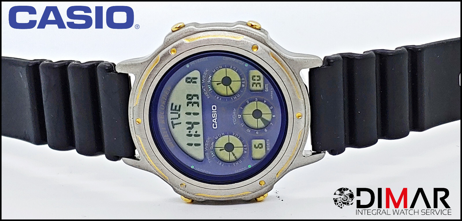 Vintage Casio BGR-100.MULTI Recorder, Trigraph. QW.930.JAPAN. WR.50 ...