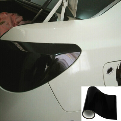 Dark Black Car Headlight Taillight Sticker Tint Protector Film Vinyl ...