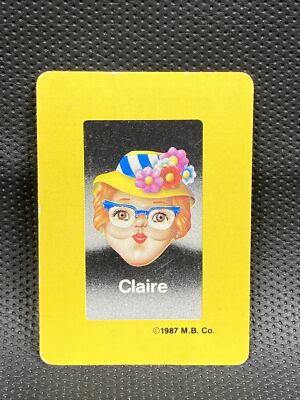 Vintage MB 1987 Guess Who? Board Game Replacement Identity Card - Claire | eBay