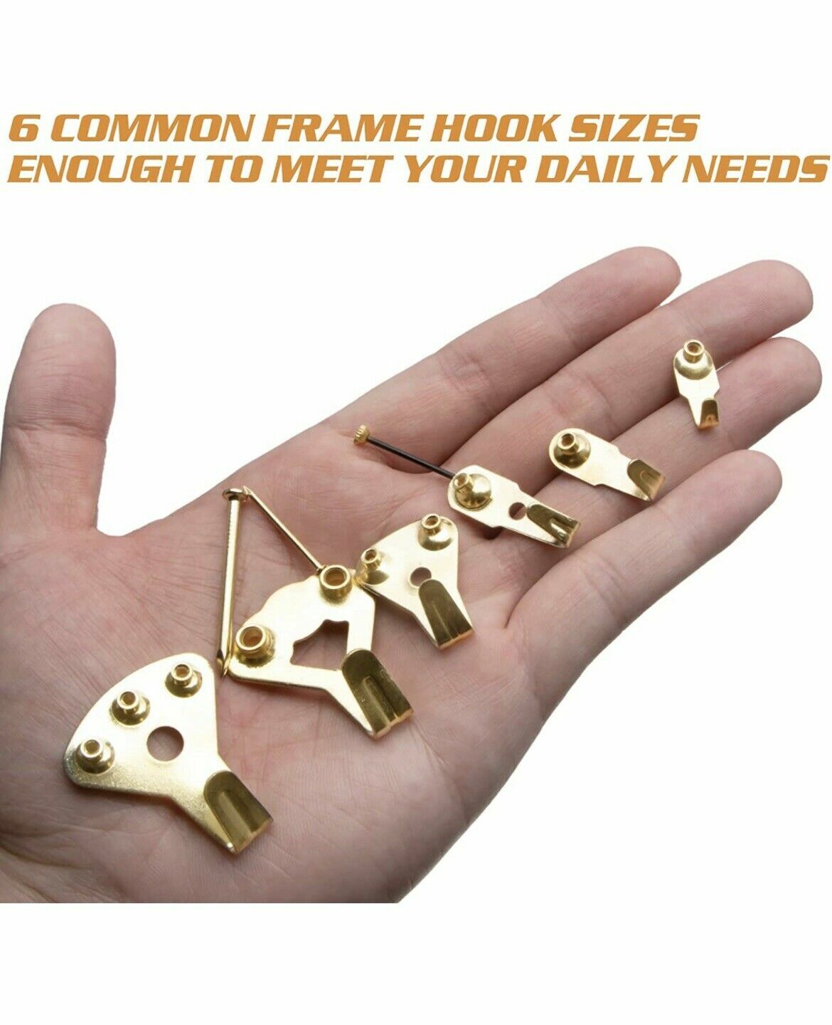 135Pcs Picture Hooks 100 Lbs for Plaster Wall Hard Walls 50 Lbs Picture ...