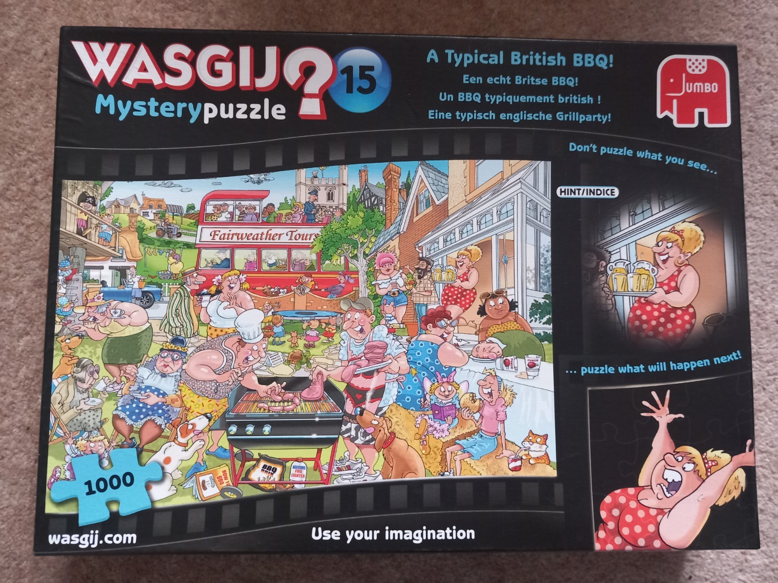 Wasgij a Typical British BBQ mystery puzzle no 15 - 1000 pieces | eBay