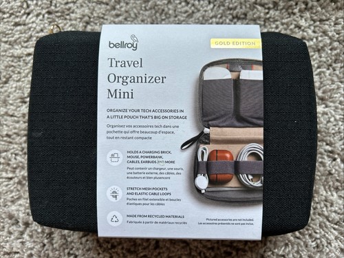 New Bellroy Travel Organizer Mini Gold Edition Tech Accessories Pouch ...